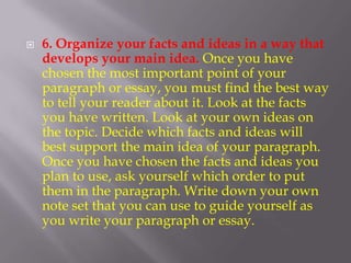 Paragraph writing | PPT
