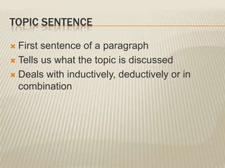 Paragraph writing | PPTX