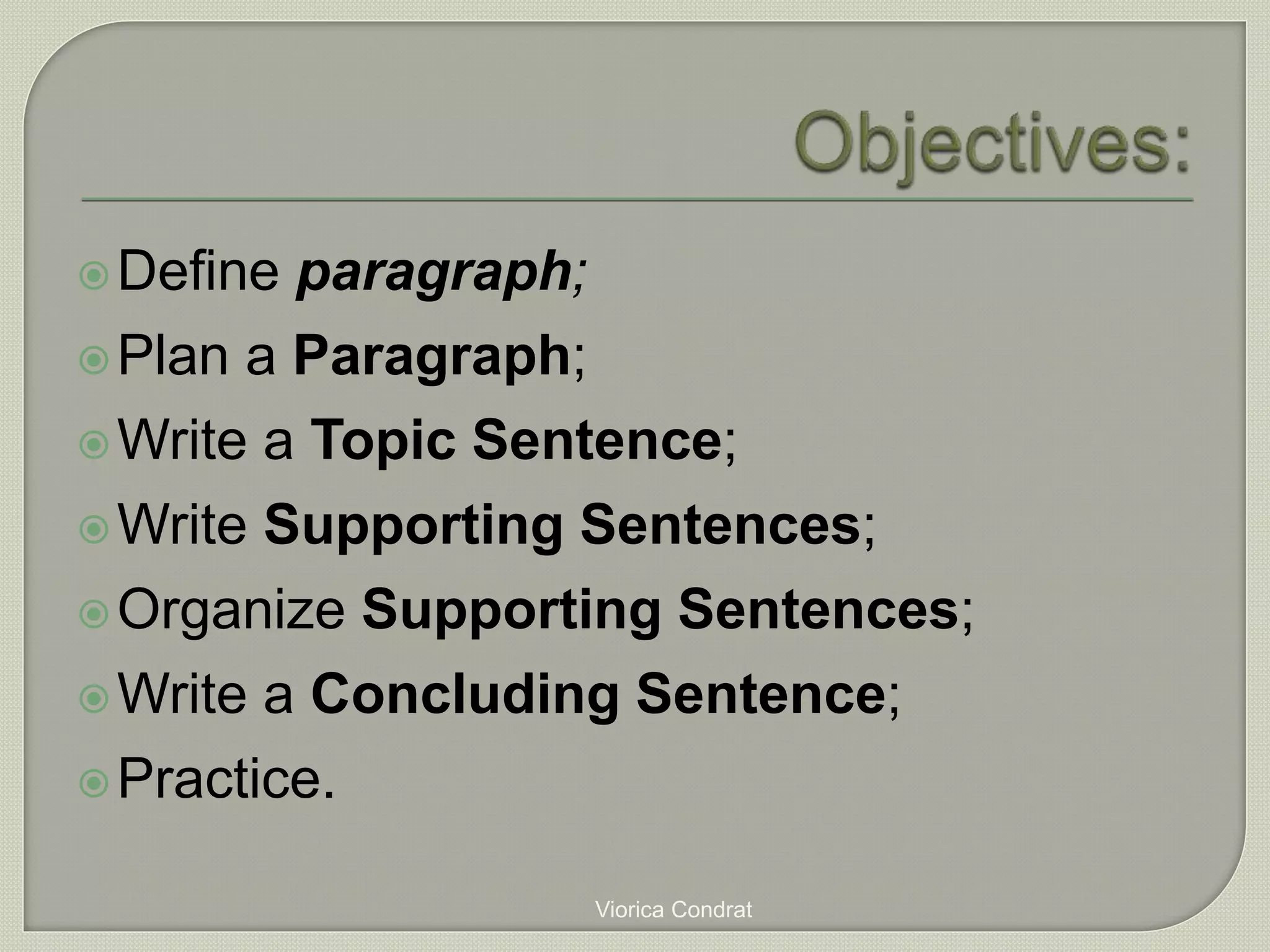 Paragraph Writing | PPTX