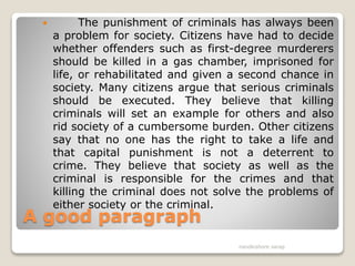 Paragraph writing | PPTX