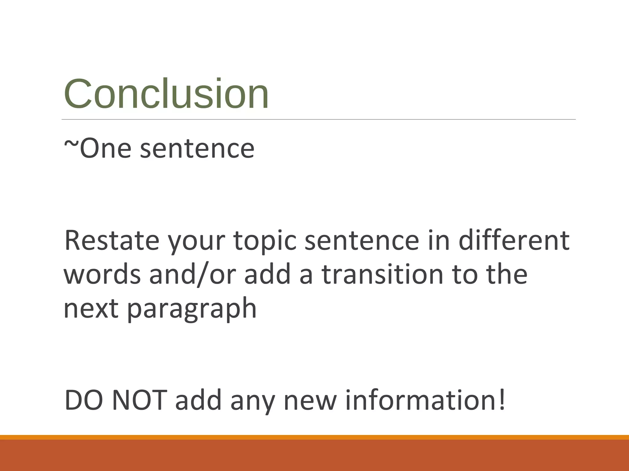 Paragraph writing | PPT