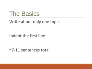 Paragraph writing | PPT
