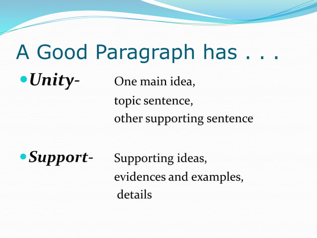 Paragraph writing | PPTX