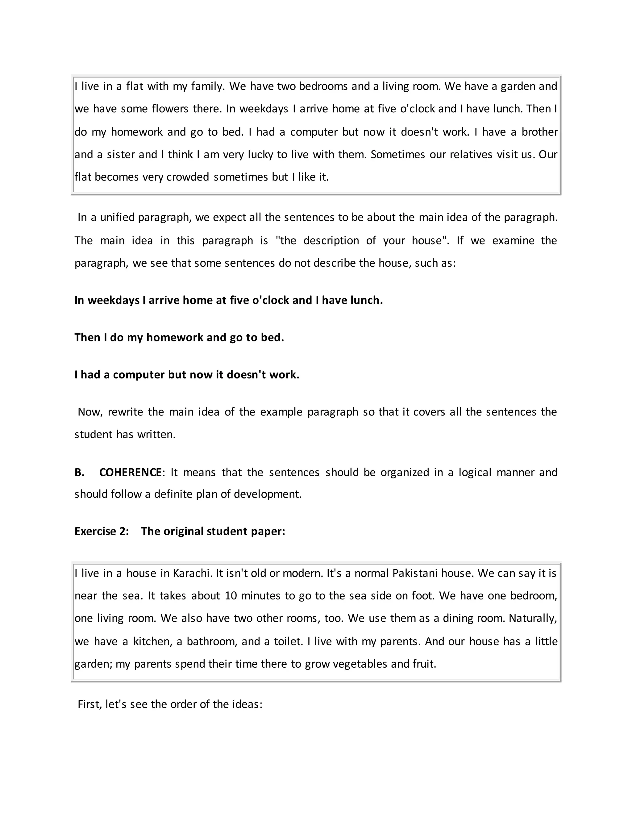 Paragraph writing | DOCX