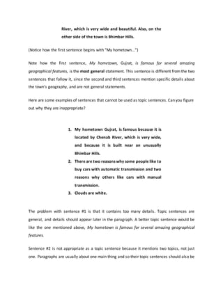 Paragraph writing | DOCX