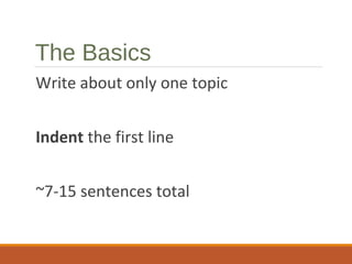 Paragraph writing | PPT