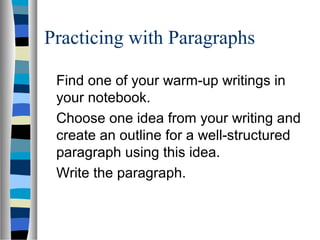 Paragraph Writing | PPT