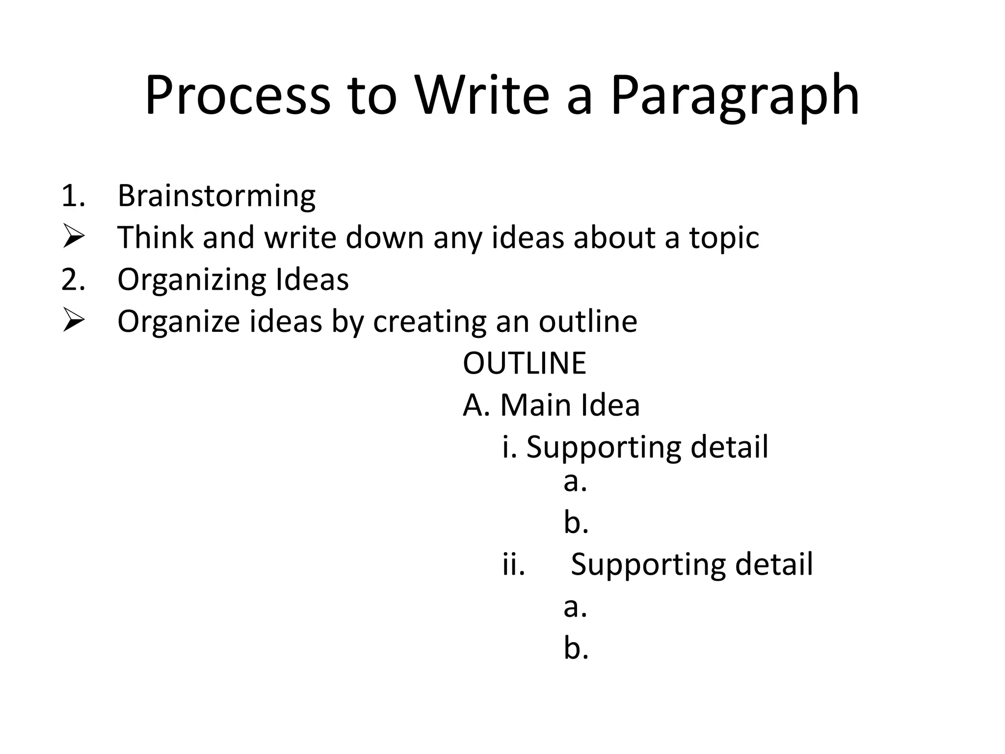Paragraph Writing What is a paragraph? A group of sentences that ...