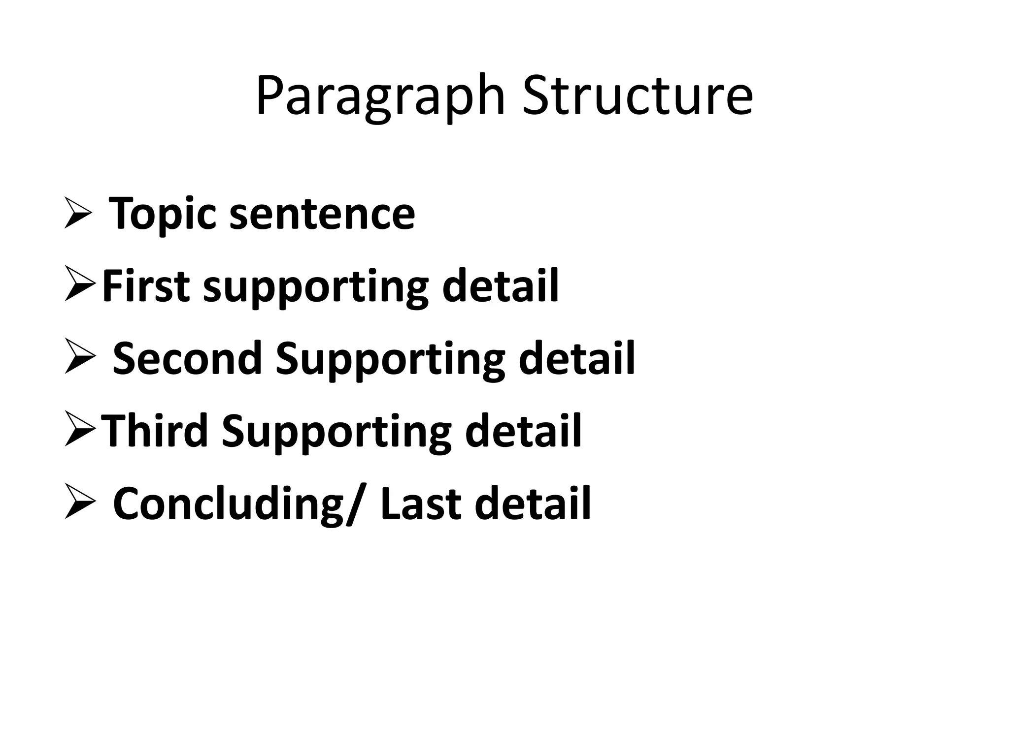 Paragraph Writing What is a paragraph? A group of sentences that ...