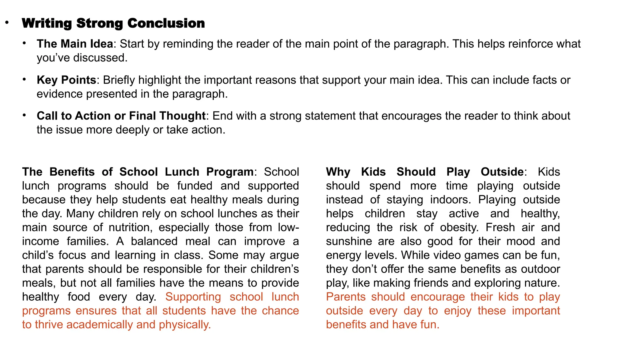 Paragraph Writing along with types of paragraphs and examples | PPTX ...