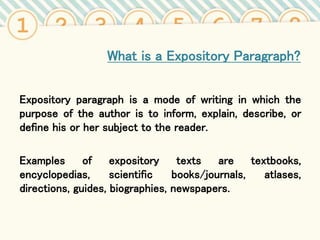 Expository Paragraph | PPTX