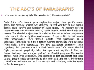 Paragraph writing the abc's of paragraphs | PPTX
