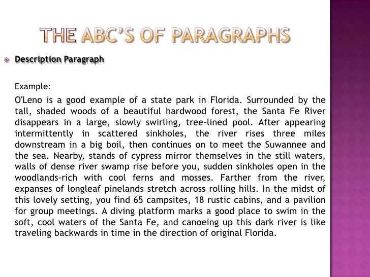 Paragraph Writing The Abc s Of Paragraphs Paragraph Writing The Abc s Of Paragraphs