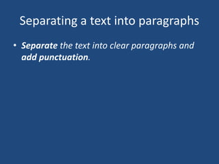 Paragraph writing 1 | PPTX
