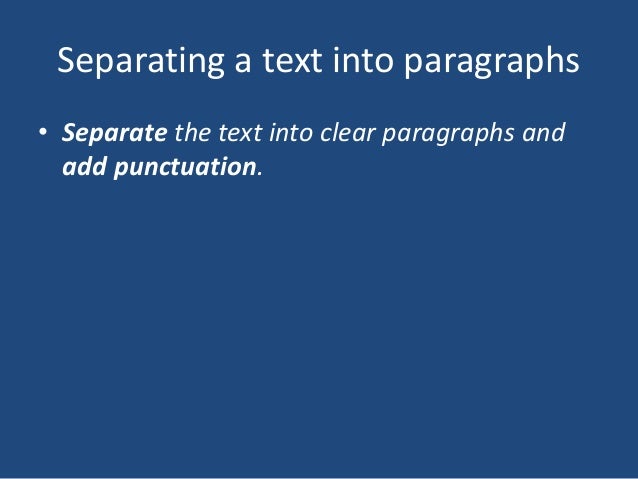 Paragraph writing 1