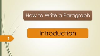 Paragraph writing 1 | PDF