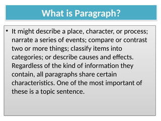 Paragraph writing dpt.pptxxxxxcccccccccccc | PPTX