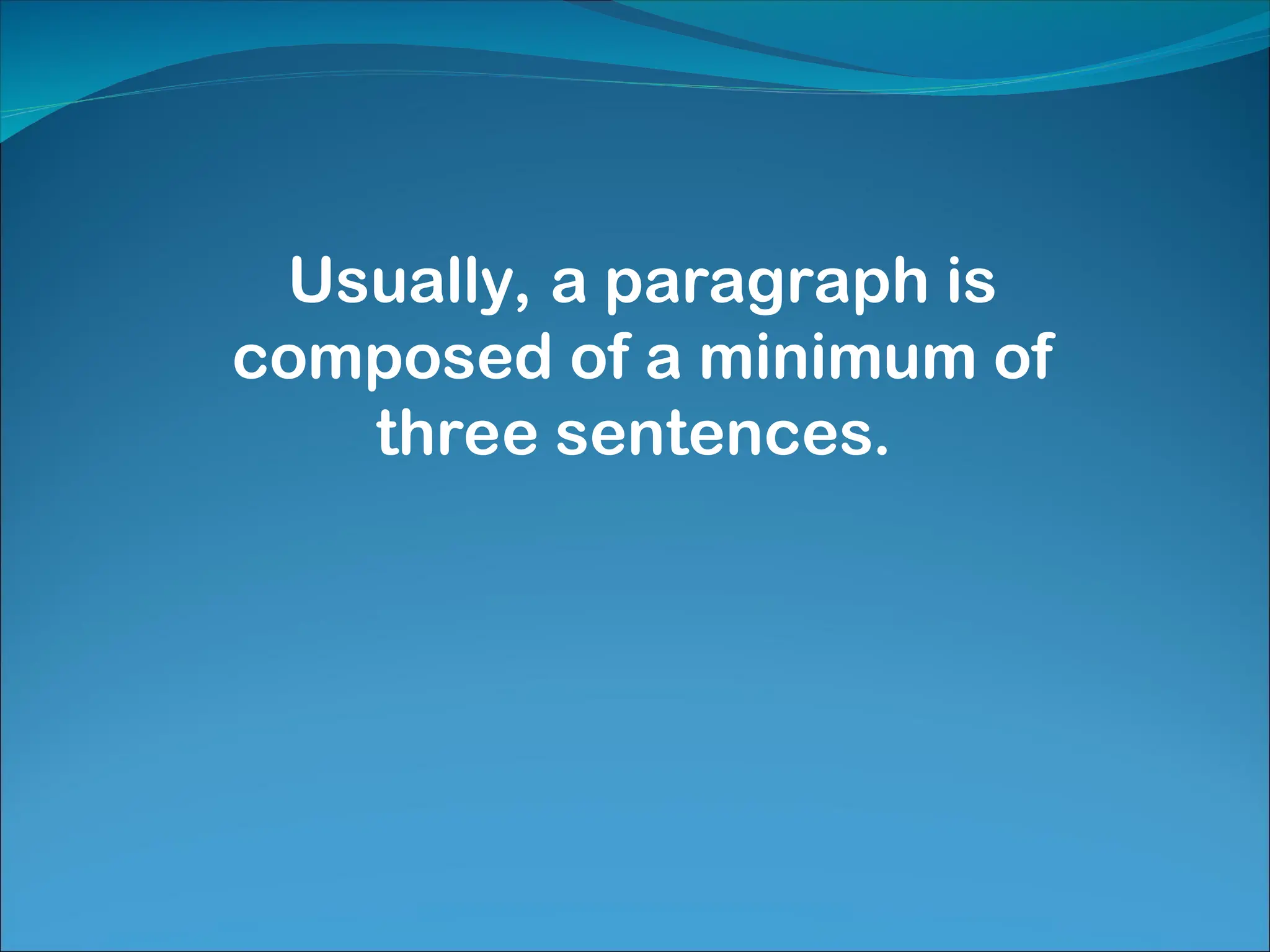 Paragraph writing ppt (Remedial instruction) | PPT