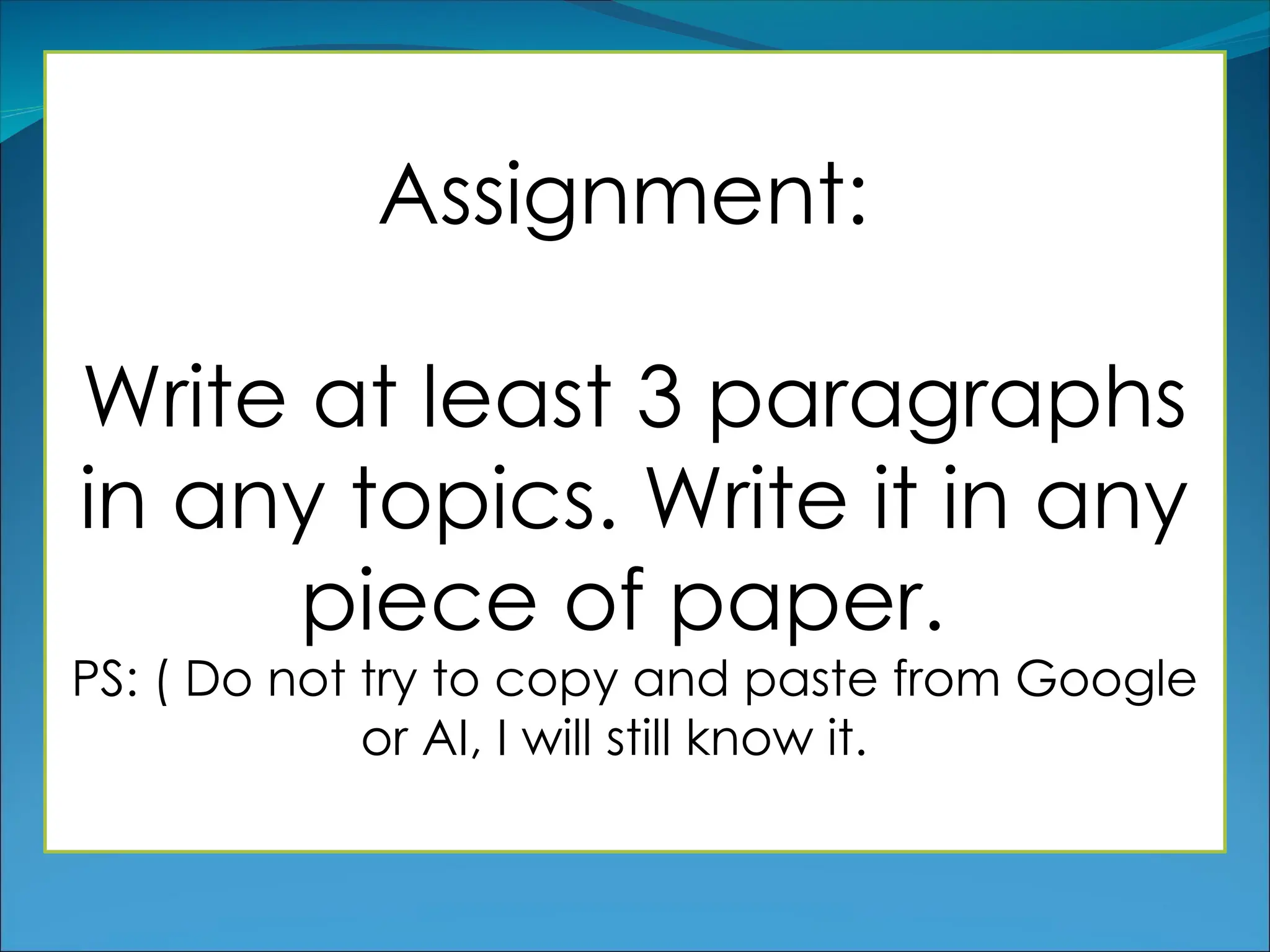 Paragraph writing ppt (Remedial instruction) | PPT