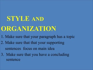Comprehensive Guide to Paragraph Writing: Structure and Stages ...