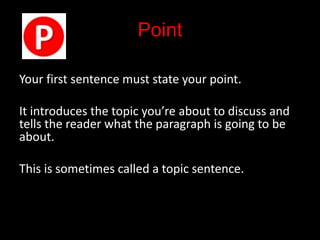 Paragraph writing tips | PPTX