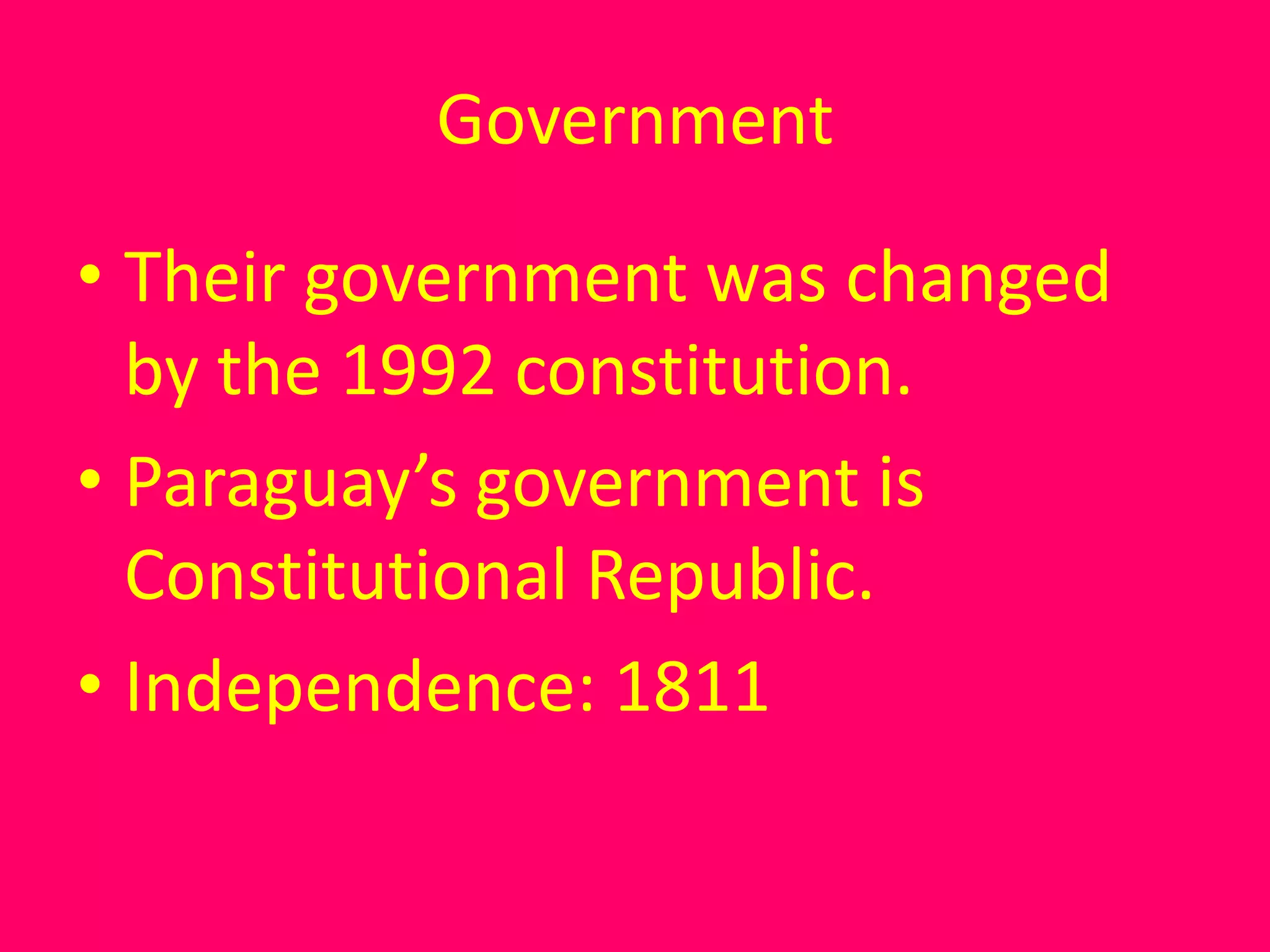 Paraguay Powerpoint | PPTX