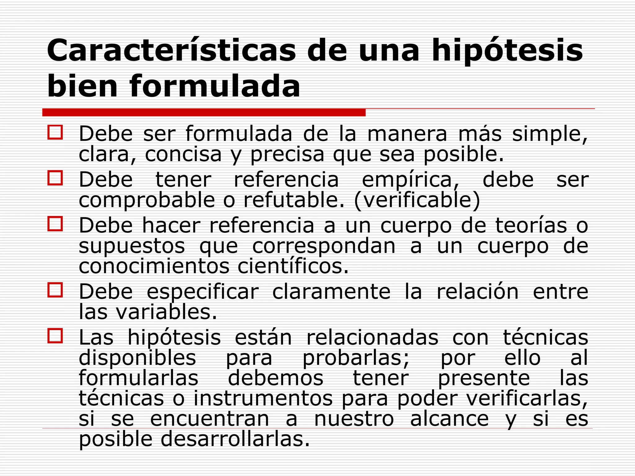 Para imprimir hipótesis | PPT