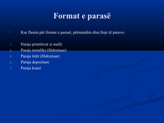 Paraja dhe funksionet "money and its functions" | PPT