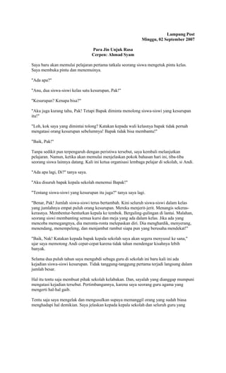 Para jin unjuk rasa (ahmad syam) | PDF