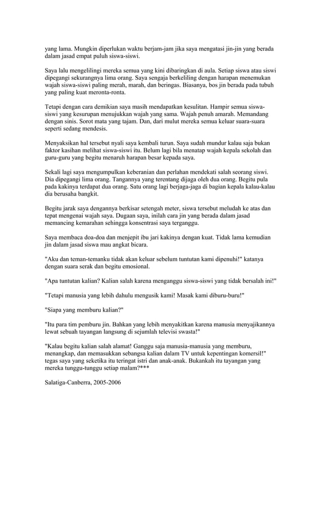 Para jin unjuk rasa (ahmad syam) | PDF