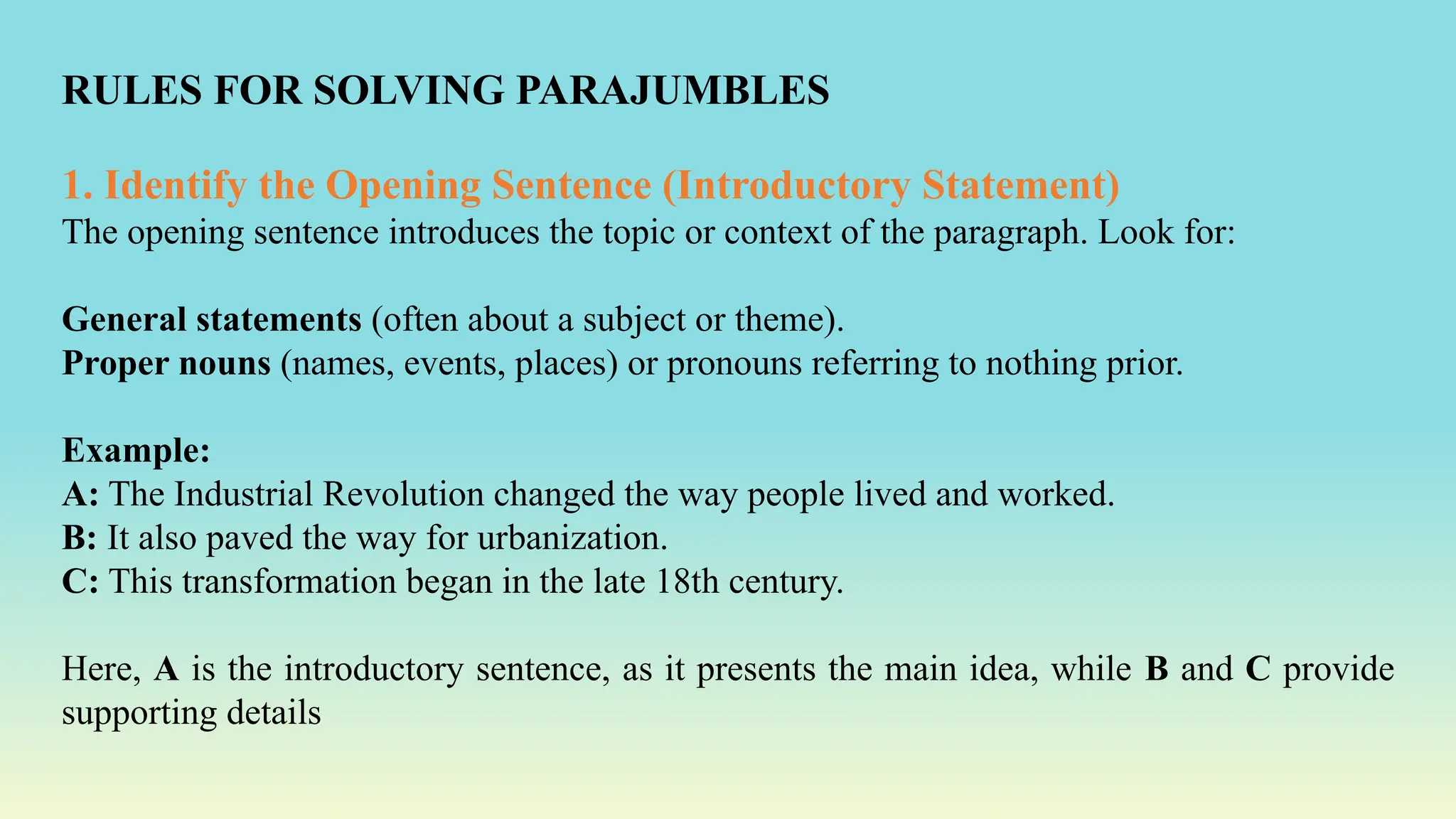 PARAJUMBLES & ITS RULES WITH EXAMPLES : Grammar | PPTX