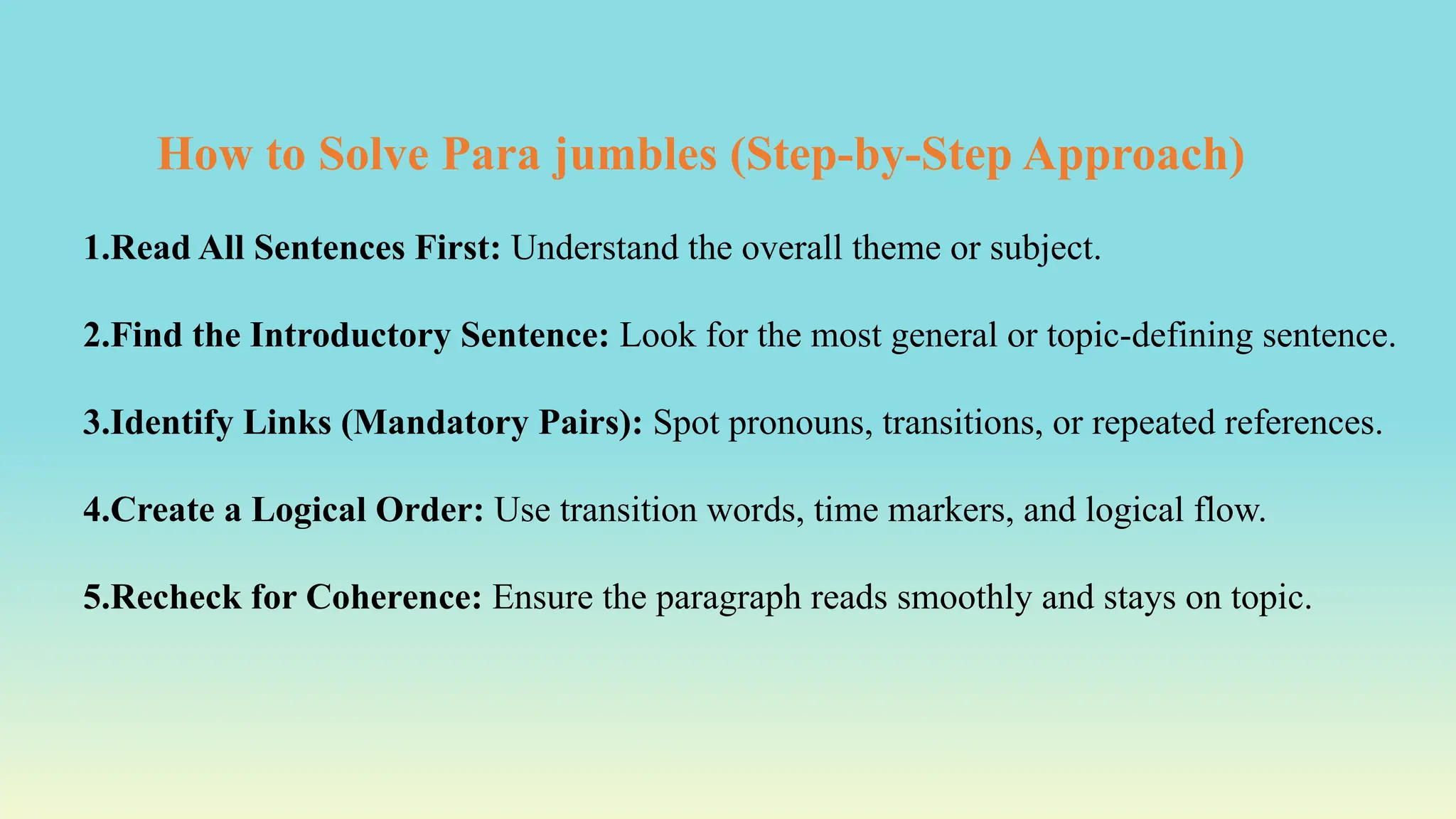PARAJUMBLES & ITS RULES WITH EXAMPLES : Grammar | PPTX