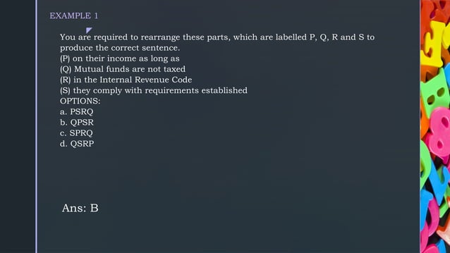 PARA JUMBLES Examples with answers.pptx. | PPTX