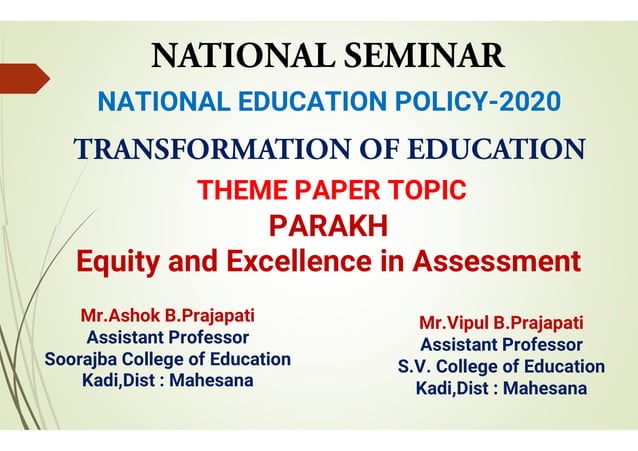 Parakh Assessment Ashok B Prajapati | PDF | Educational Assessment ...