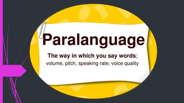 Paralanguage | PPT