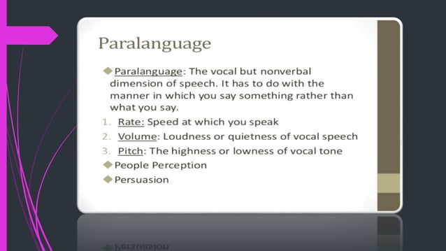 Paralanguage | PPT