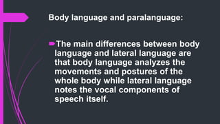 Paralanguage | PPT