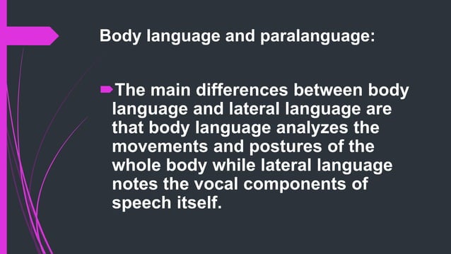 Paralanguage | PPT