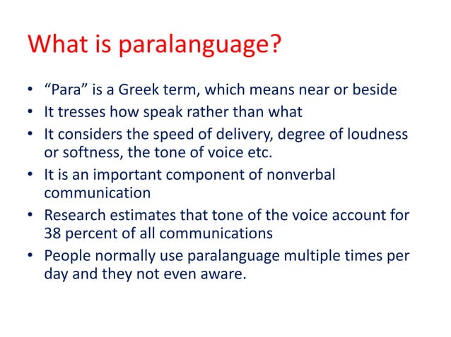 Paralanguage(1).pptx by Kaushik Solanki | PPT