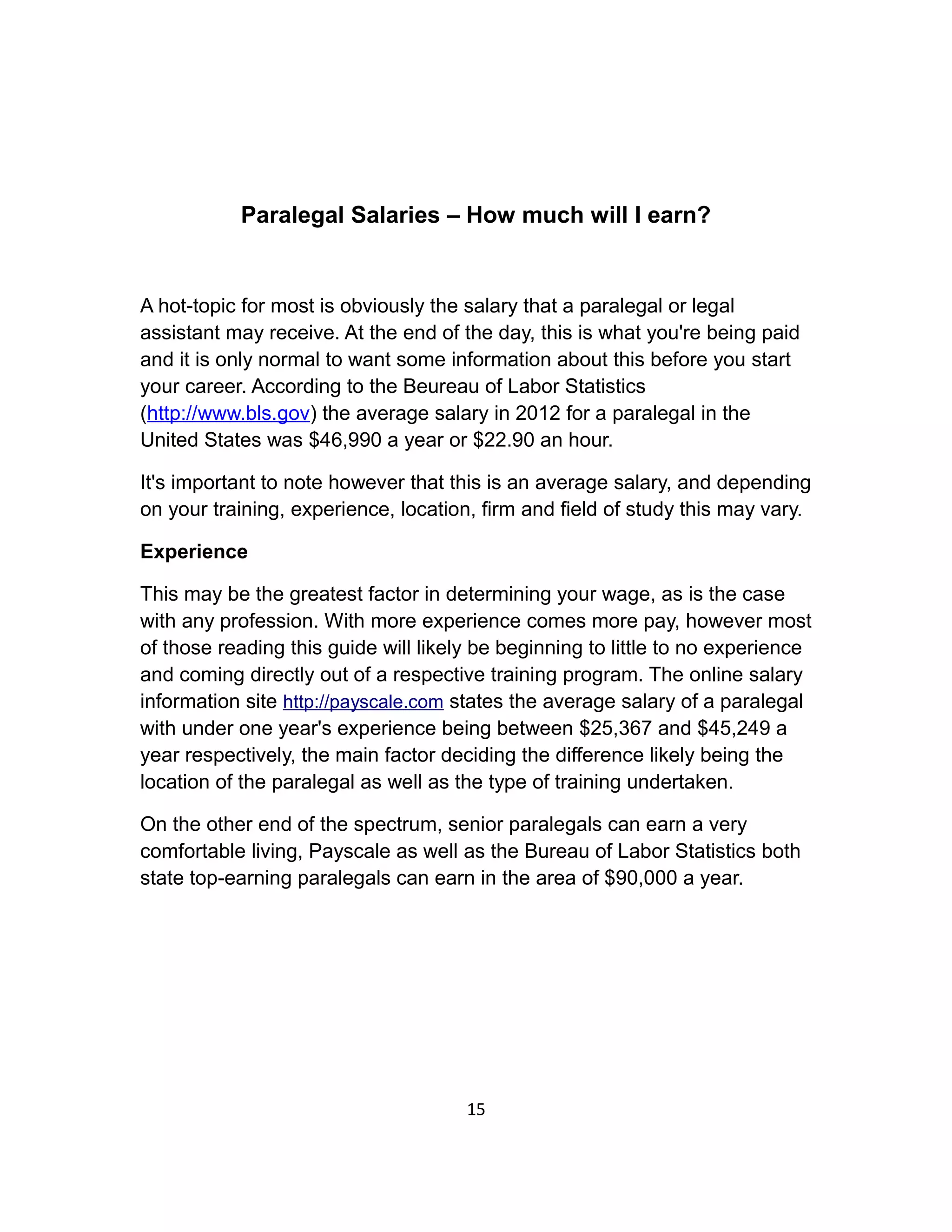 Paralegal101 - The Ultimate Guide on Everything Paralegal! | PDF