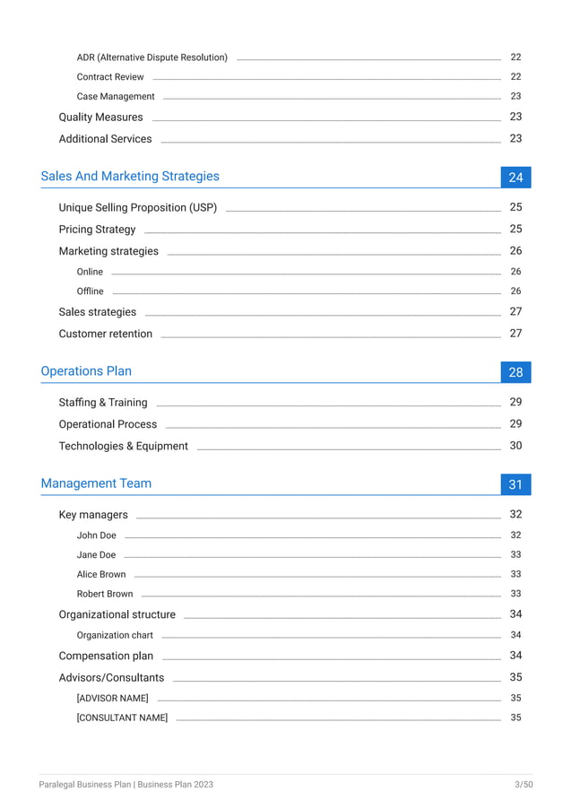 paralegal business plan example | upmetrics | PDF | Legal Services ...
