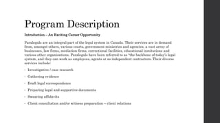 Paralegal diploma programs | PPTX