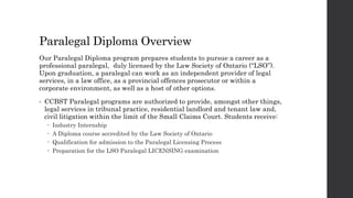 Paralegal diploma programs | PPT