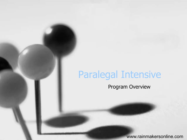 Improve Your Paralegal Skills On-line | PPTX
