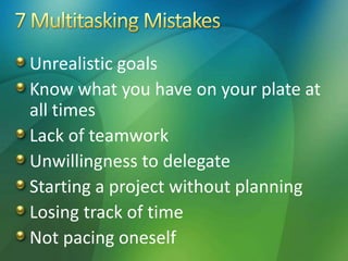 Paralegal Power Break: Biting Off More Than You Can Chew | PPTX