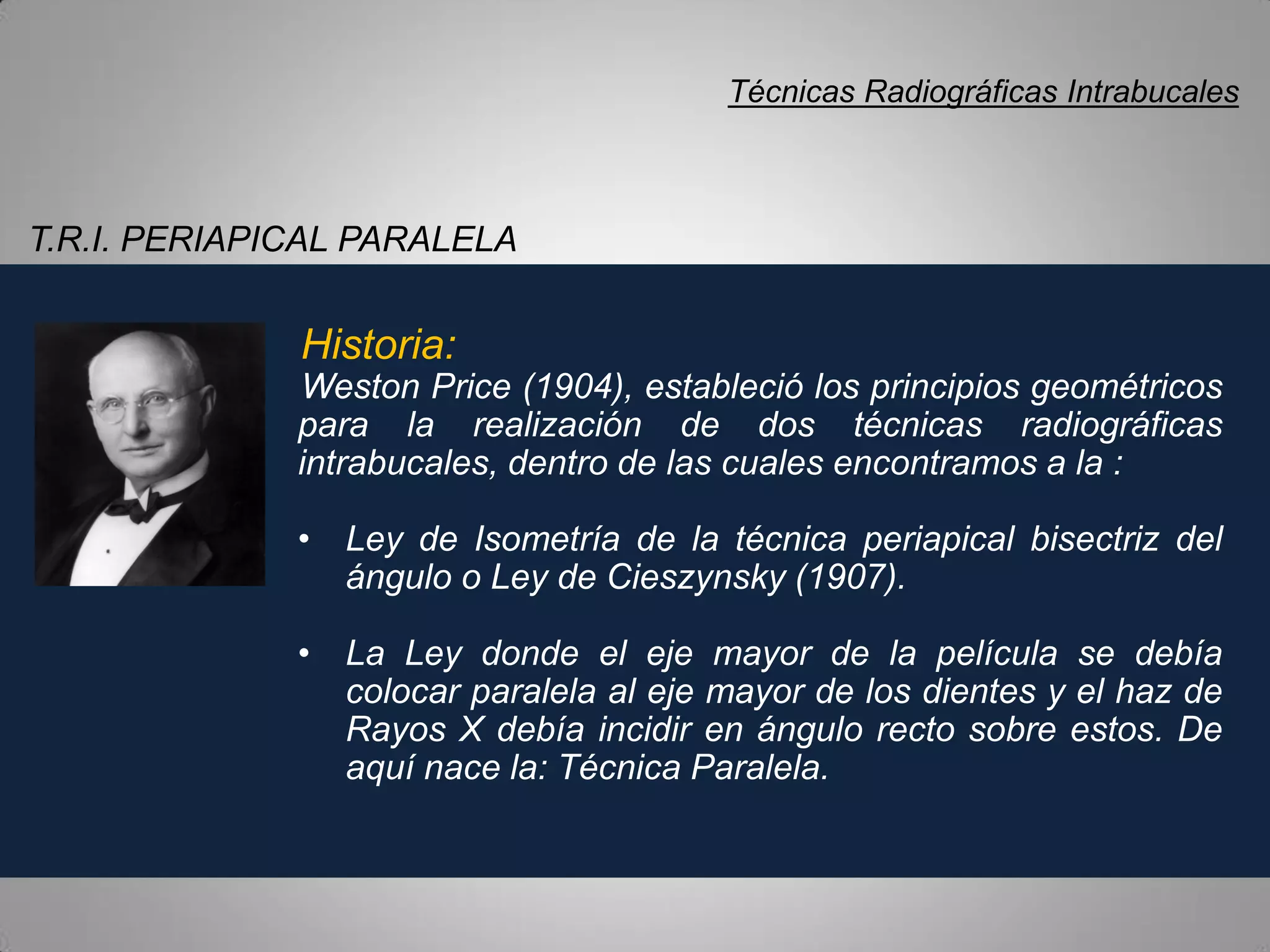 Tecnica radiografica periapical Paralela | PDF
