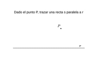 Recta paralela a otra por un punto exterior. | ODP
