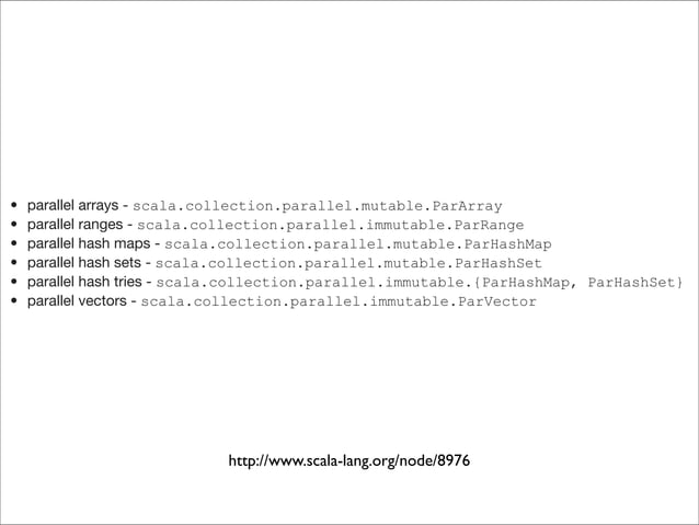 Paralell Collections In Scala