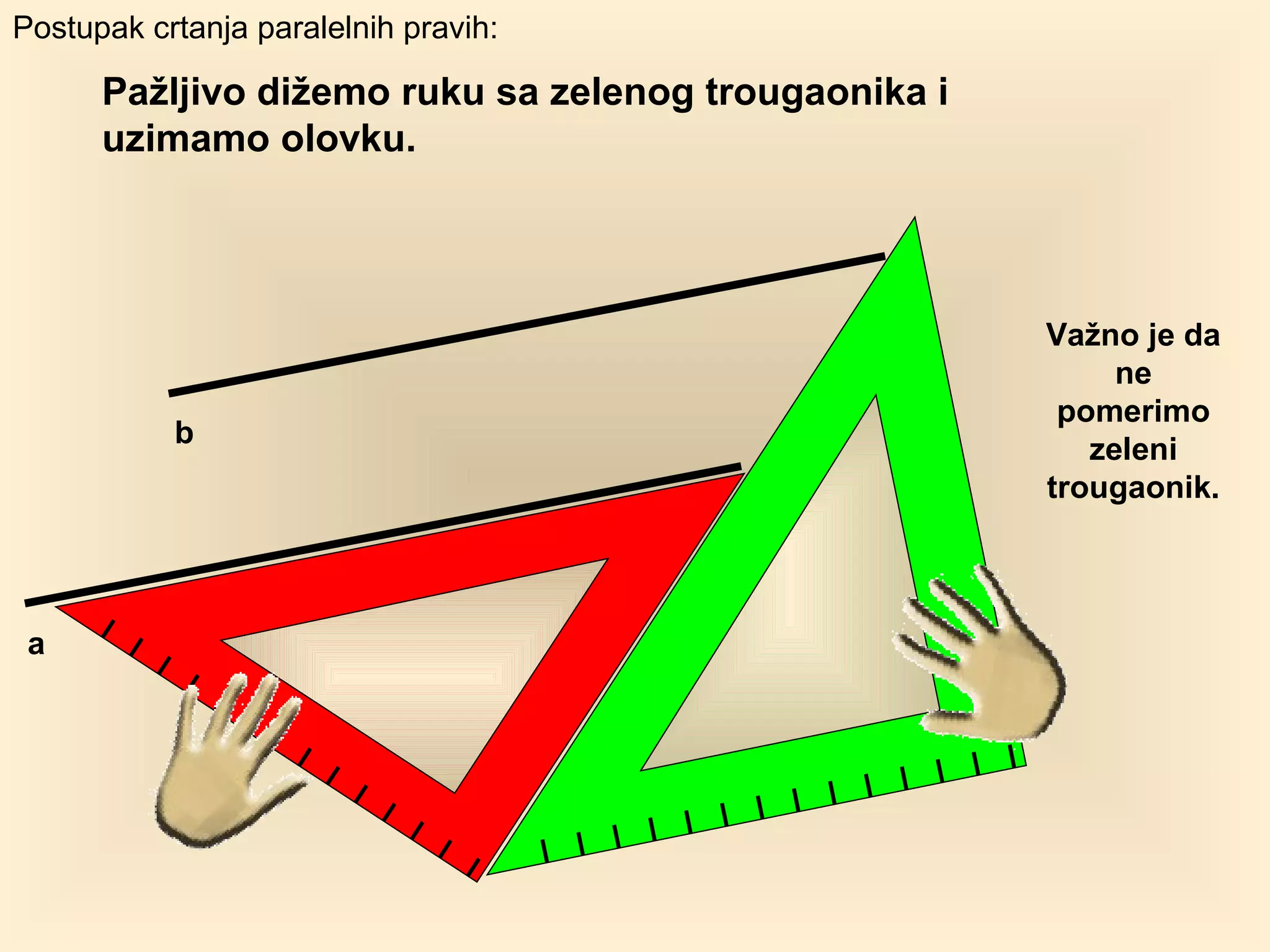 Paralelne i normalne prave crtanje iii razrered | PPT