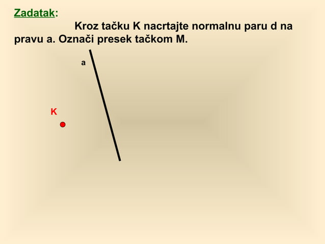 Paralelne i normalne prave crtanje iii razrered | PPT